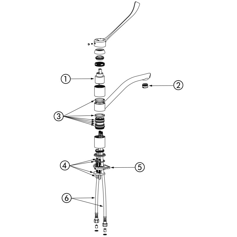 Misturadora mecânica H.155 L.230 (ref. 2510L) - DELABIE